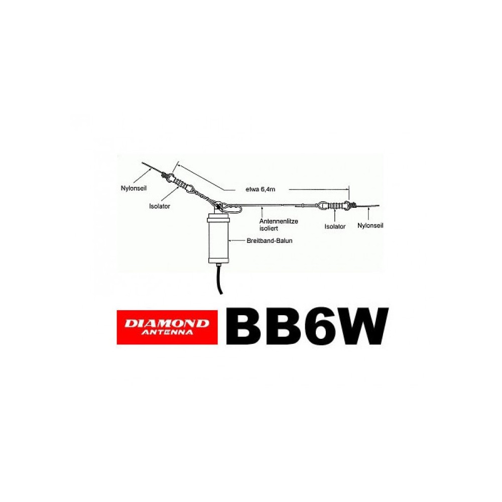 Diamond BB 6W Antenna Filare Larga Band from 2-30 MHz